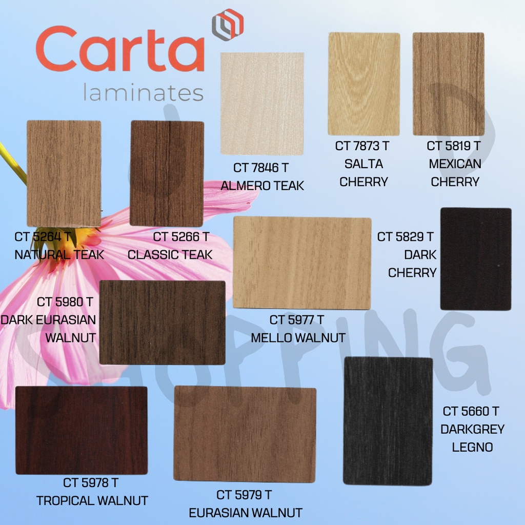 Jual (LUAR KOTA WAJIB PALLET KAYU) HPL CARTA WOODGRAIN CT 7873/46/5977 ...