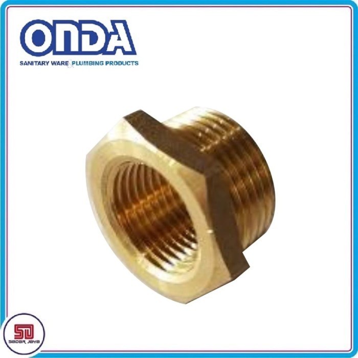 Jual ONDA Verlop Ring Drat Metal Brass 3/4" X 1/2" Over Shock Drat ...