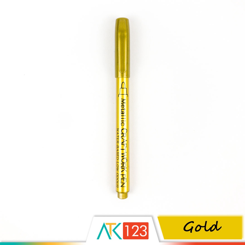 Jual Pena / Spidol Warna / Tinta Metalik Emas / Perak / Metallic ...