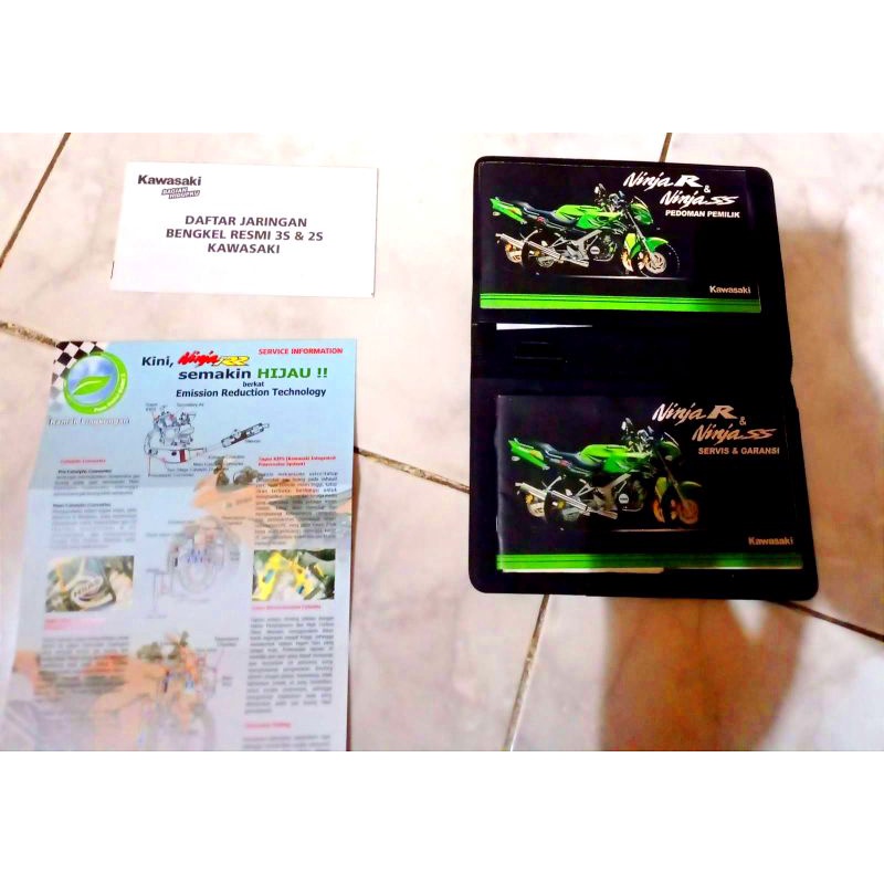 Jual buku original manual petunjuk pedoman servis Kawasaki ninja SS R RR M / L | Shopee Indonesia