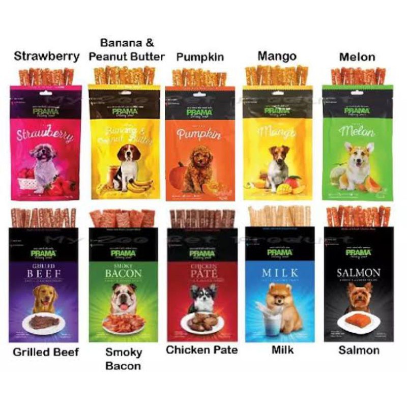 Jual PRAMA Dog Treat 70gr / Snack Cemilan Anjing ALL VARIANTS | Shopee ...