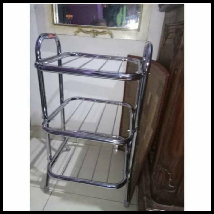 Jual Rak Stainless 2 & 3 Susun Dispenser Serbaguna / Rak Meja Magicom ...
