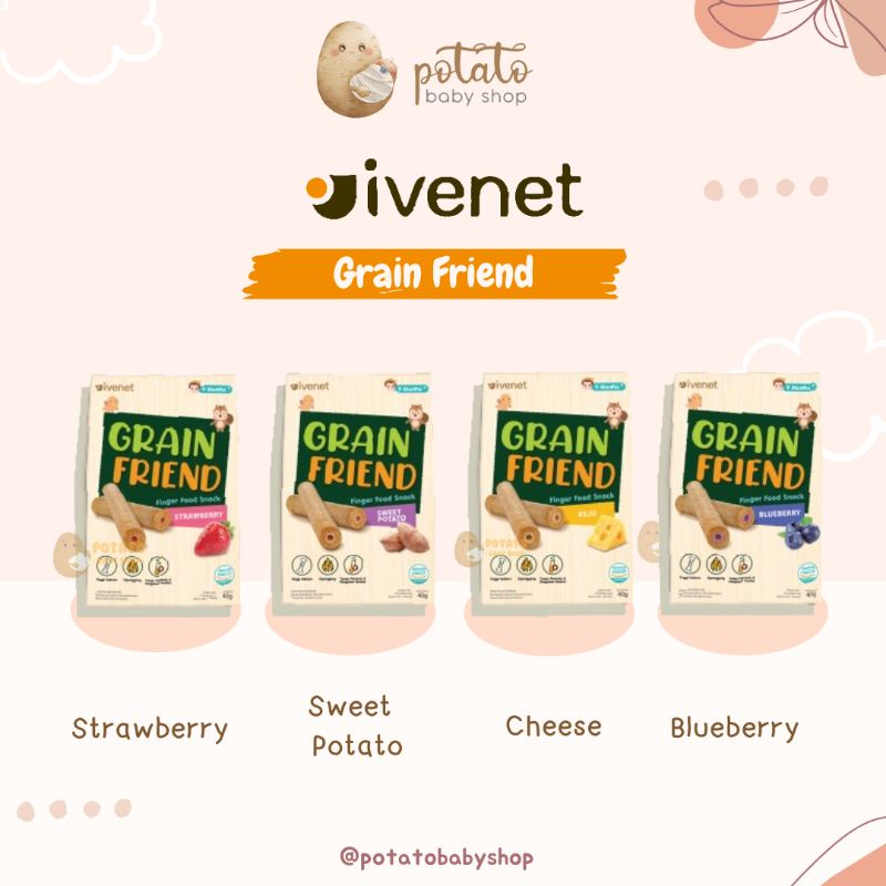 Jual Ivenet Korean Snacks - Grain Friend Biscuit 9m+ | Shopee Indonesia