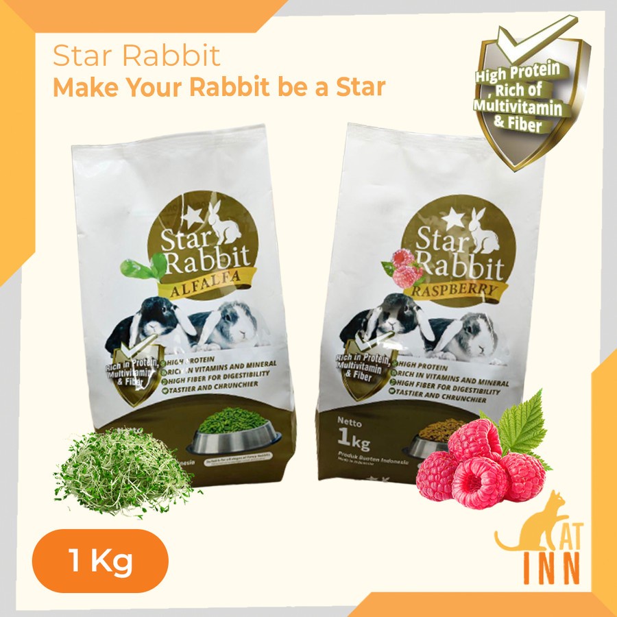 Jual Star Rabbit All Stage/ Premium Rabbit Food / Pakan Kelinci 1 Kg ...