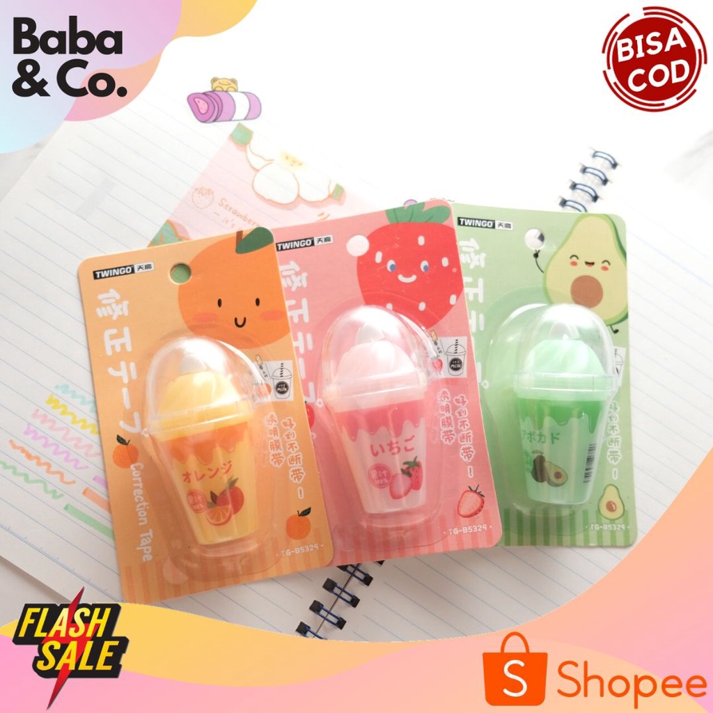 Jual TIP EX ES KRIM CONE CORRECTION TAPE ICE CREAM CONE CUTE TIP-EX ...