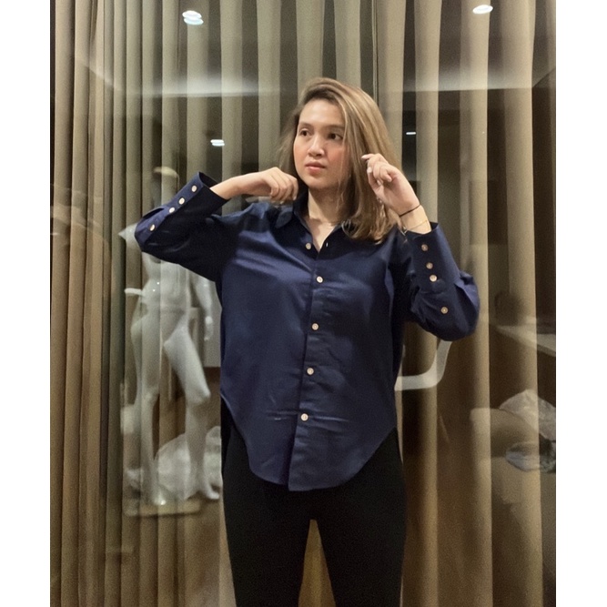 Jual Aubree Linen Shirt - Oversized Linen Shirt / Kemeja Linen | Shopee Indonesia