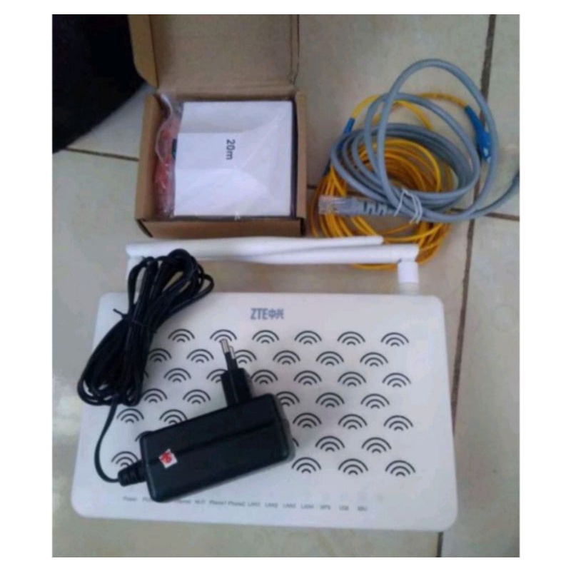 Jual ONT GPON ZTE F609 V1 (UNIT ORIGINAL + ADAPTOR ORIGINAL) | Shopee ...