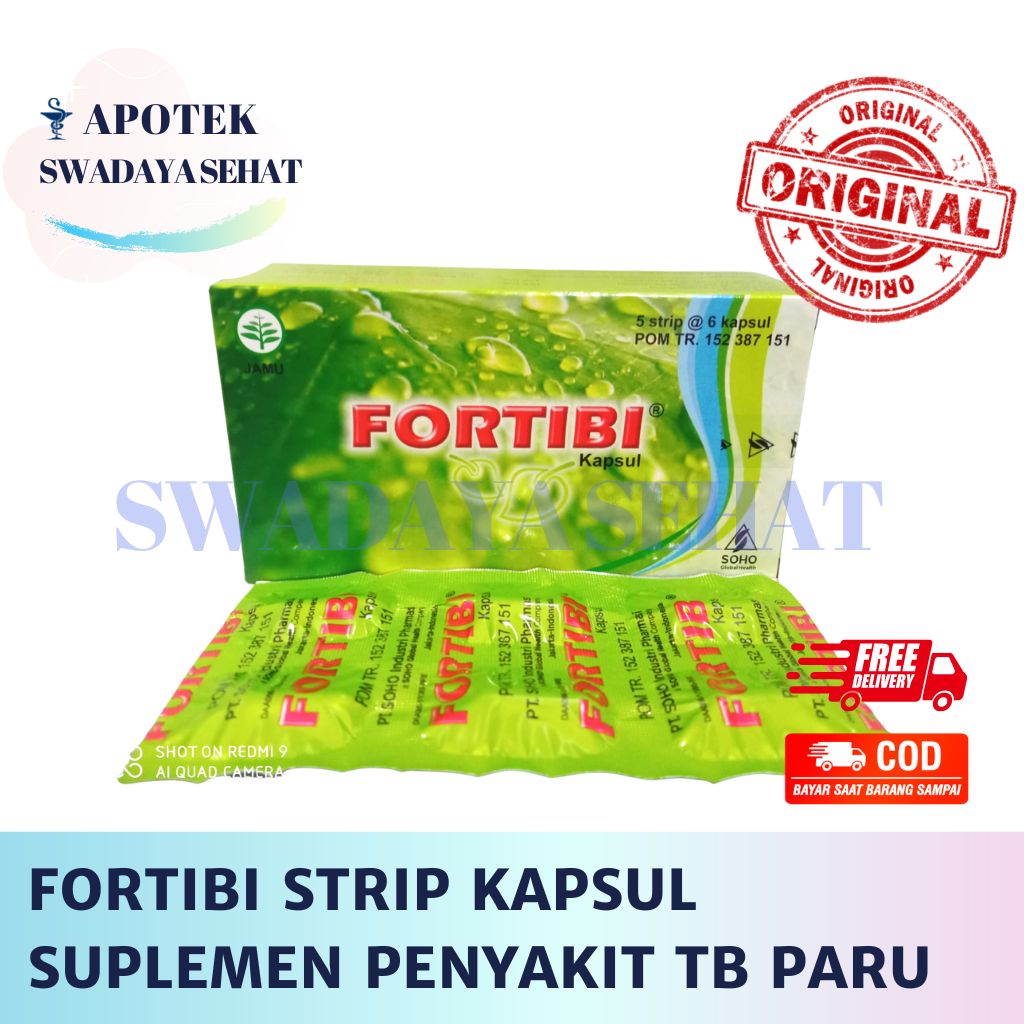 Jual FORTIBI STRIP Kapsul - Suplemen Penunjang Imun Penyakit Infeksi TB ...