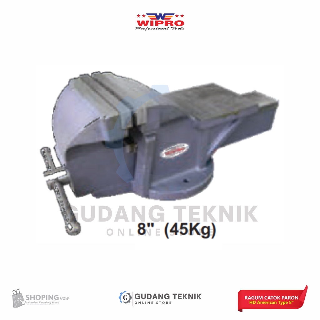 Jual Catok Paron Heavy Duty 8" WIPRO American Type / Ragum Paron HD 8 ...