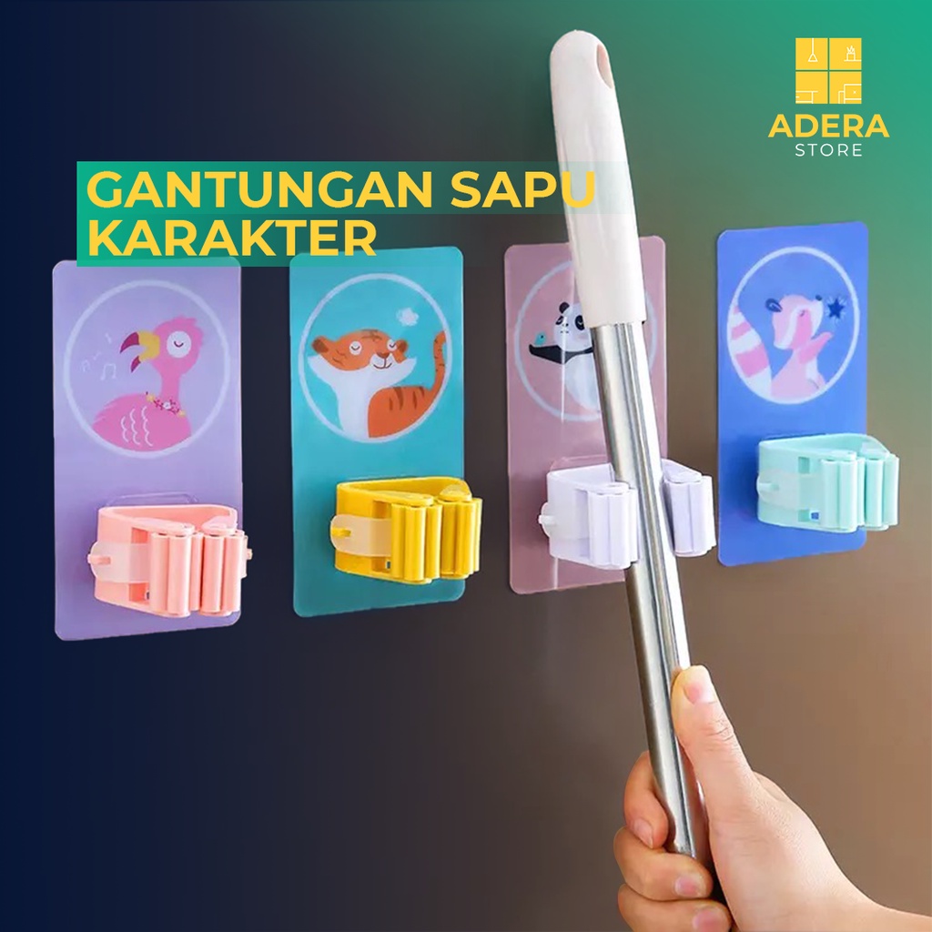 Jual Gantungan tempat sapu pel tempel dinding dapur kamar mandi ...