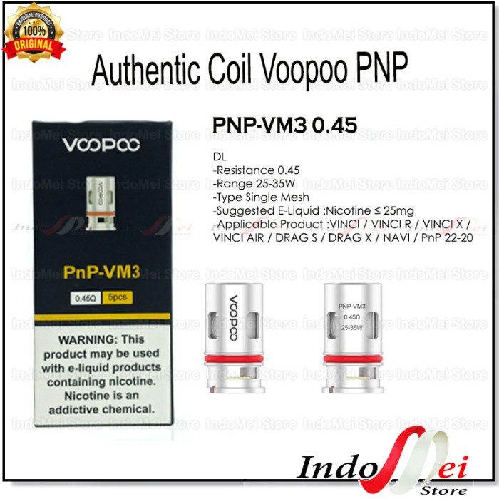Jual Coil Voopoo PnP VM6 VM1 VM3 VM4 R1 R2 ( Harga Satuan ) | Shopee Indonesia