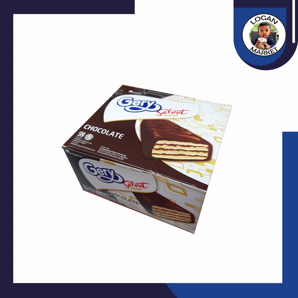 Jual Gery Salut Saluut Wafer Coklat Chocolate Renceng Isi 24Pcs 24 Pcs ...