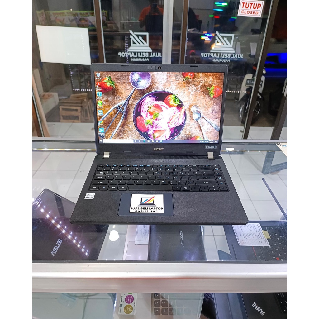 Jual Laptop ACER TravelMate P214-52, Intel Core i5 gen 10, ram 8gb, SSD 256gb, cocok untuk ...