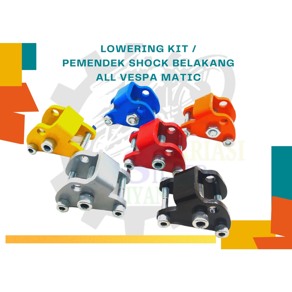 Jual Lowering Kit Vespa Primavera Sprint Lx S Gts Zelioni Penurun Shock ...