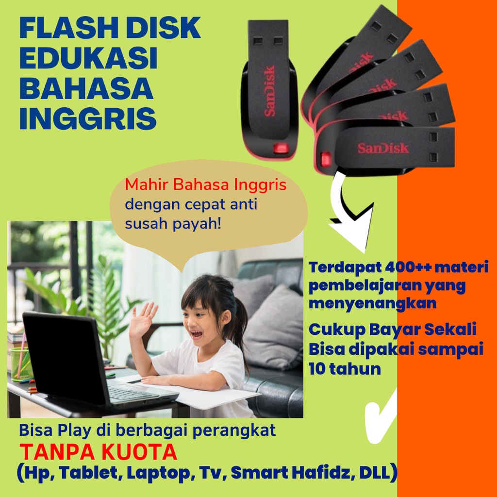 Jual Febing (Flash disk Edukasi Bahasa Inggris) | Shopee Indonesia