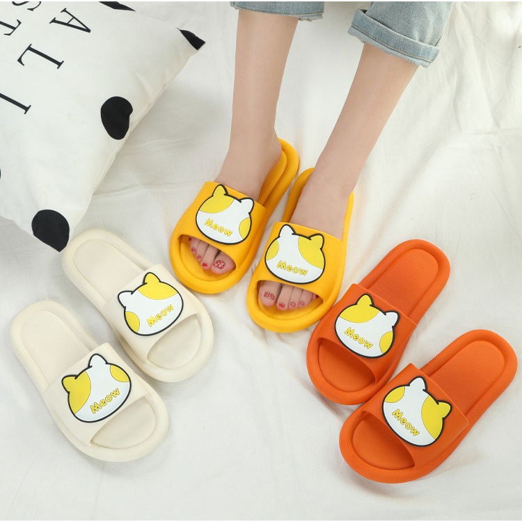 Jual SANDAL SLOP WANITA MOTIF MEOW | SENDAL SELOP KOKOP TERBARU DEWASA ...