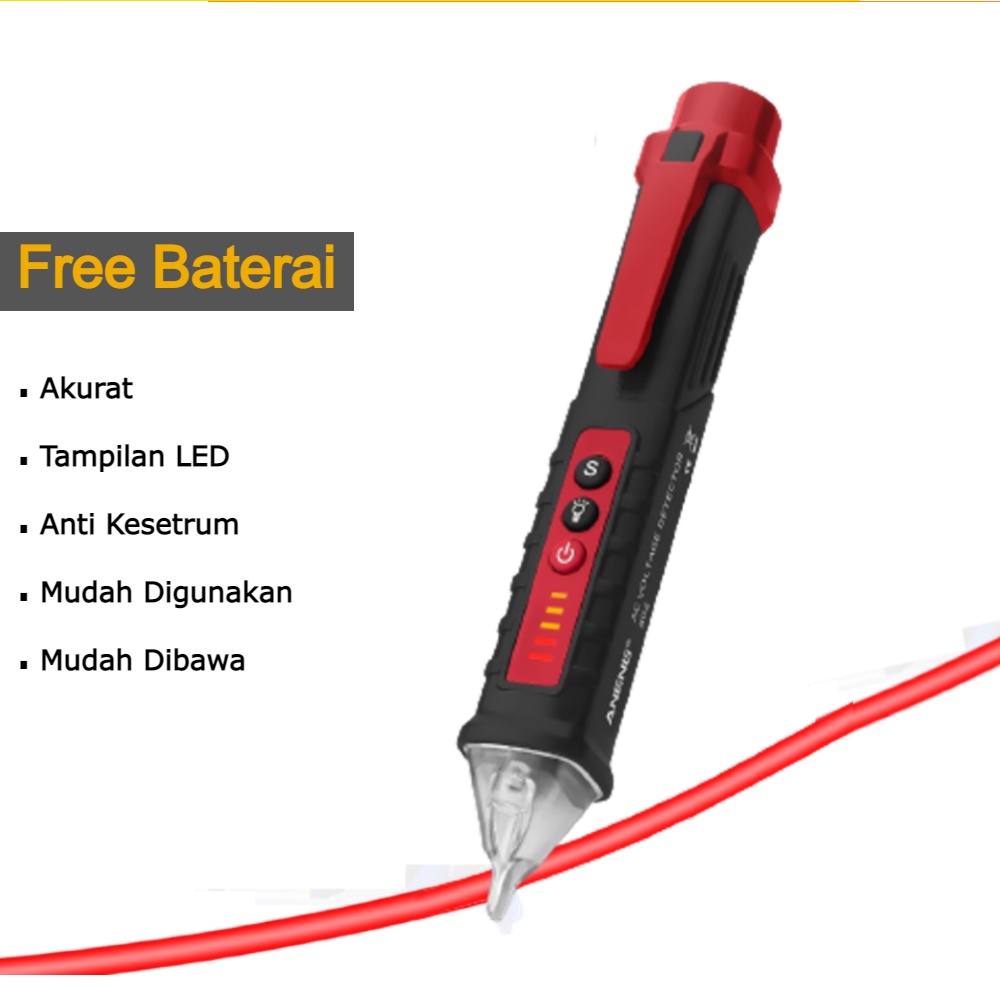 Jual Tespen Listrik Digital Bunyi Alat Cek Kabel Putus Tester Pen ...