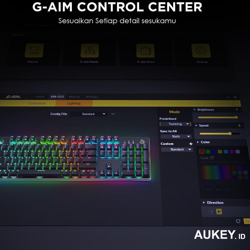 Jual Harga Murah VHTRR Aukey Keyboard Mechanical KM-G12 RGB with Outemu ...