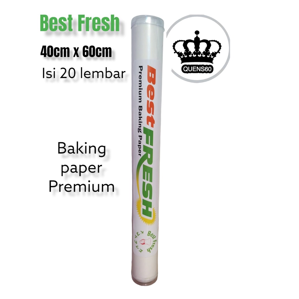 Jual BEST FRESH BAKING PAPER PUTIH 40 CM x 60 CM WITH TUBE TABUNG ISI ...