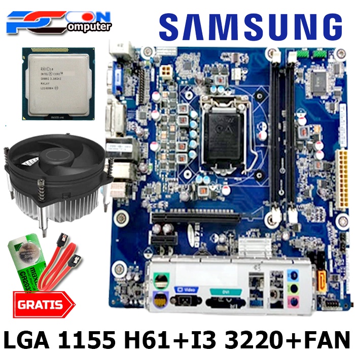 Jual Paket Mainboard H61 ONboard Dengan Processor I3 3220 SAMSUNG ...