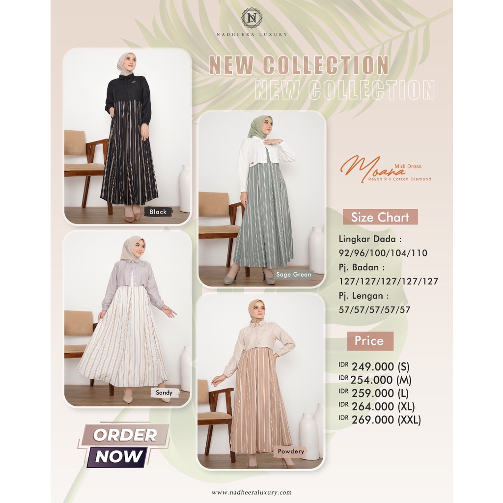 Jual Moana Dress By Nadheera Luxury | Shopee Indonesia