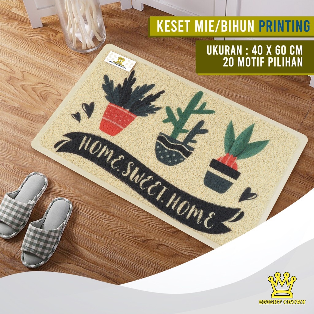 Jual Bright Crown keset kaki/Keset Bihun Mie Anti Slip Printing 40 x ...
