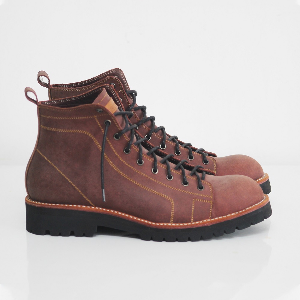 Jual Sepatu Boots Pull Up Parta Porte Burgundy | Shopee Indonesia