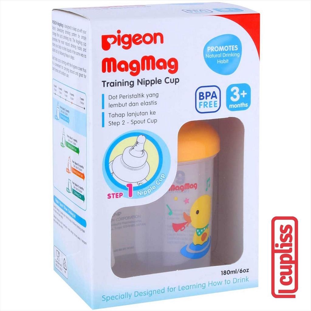 Jual PIGEON Mag Mag Step 1 180ml Nursing Cup 3M+ 180 ml | Shopee Indonesia