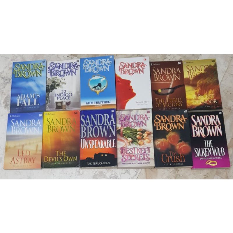 Jual Buku / Novel Penulis Sandra Brown. | Shopee Indonesia
