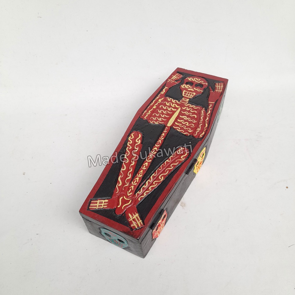 Jual Kotak kayu Peti mayat jenazah mumi tengkorak kerajinan handmade ...