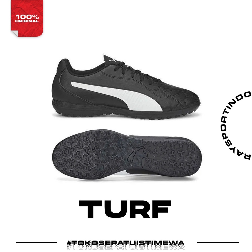 Jual PUMA MONARCH II TURF TRAINING PUMA BLACK/PUMA WHITE | Shopee Indonesia