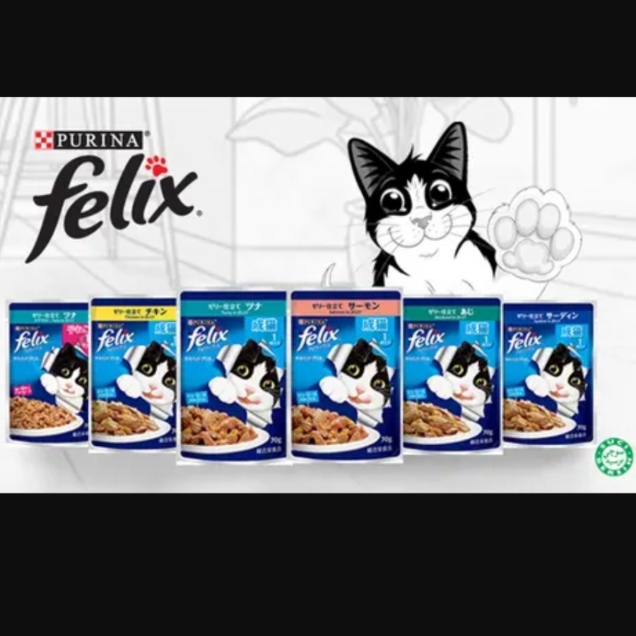Jual Felix Pouch 85g All Varians Makanan Kucing Basah | Shopee Indonesia