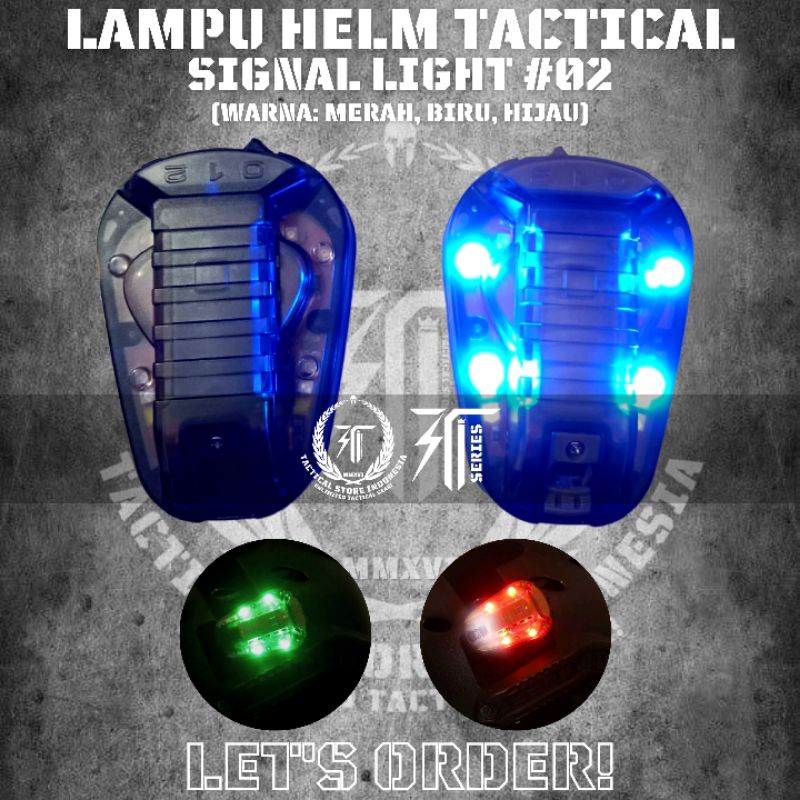 Jual TSI SERIES ® Lampu Helm Balistik Tactical - IR Signal Lamp Helmet ...
