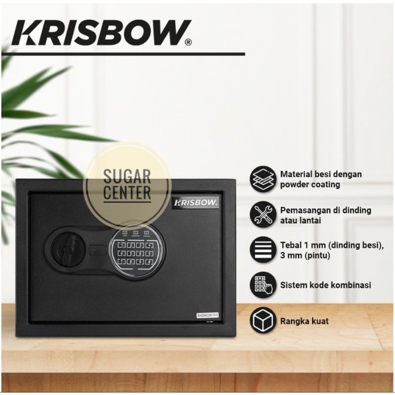 Jual Krisbow Brankas Besi 25sce 1/3/Krisbow Steel Safe/Brankas Sandi ...