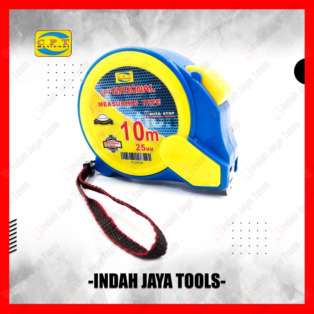 Jual CPT NATIONAL Meteran Auto Stop 10 Meter Rol Matic - Measuring Tape ...