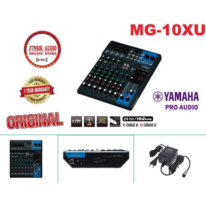 Jual Mixer Yamaha Mg10Xu Mixing Console 10-Channel Mixer Audio Original ...