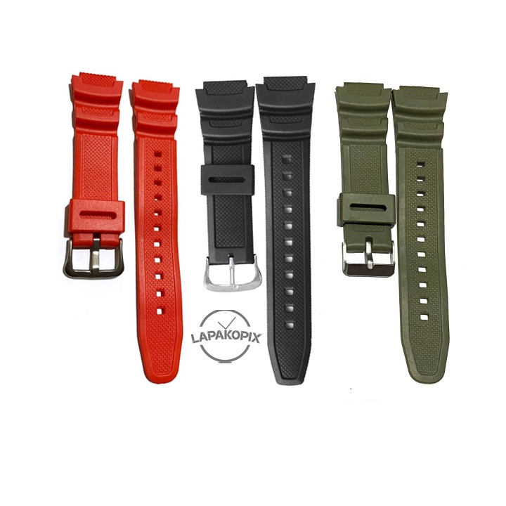 Jual Tali Jam Tangan Casio AE-1000W AE-1100W Strap Karet Rubber OEM ...