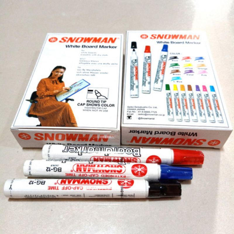 Jual Spidol Snowman whiteboard Original | Shopee Indonesia
