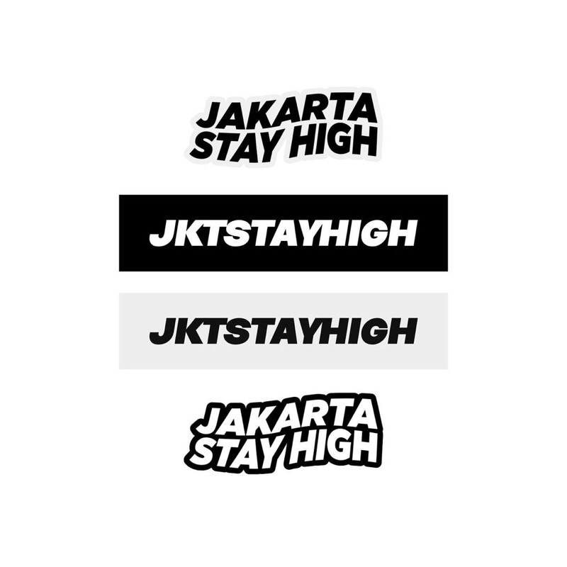 Jual JAKARTA STAY HIGH 0.1 STICKER PACK | Shopee Indonesia