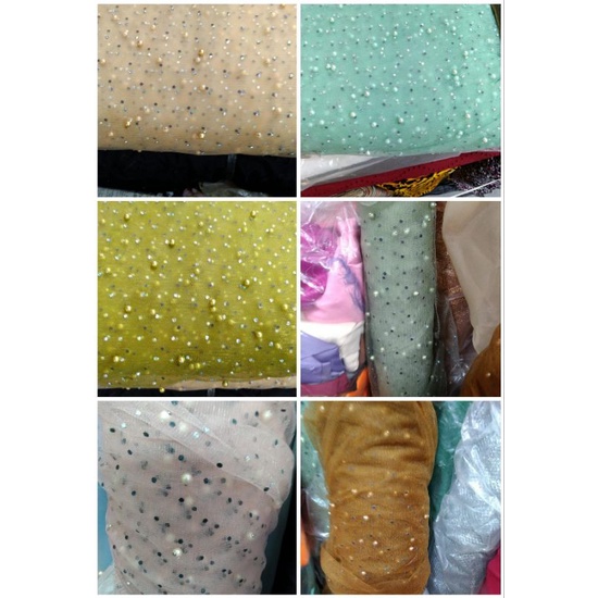 Jual kain tile mutiara meteran bidang 150 cm(harga per 0,5 meter ...