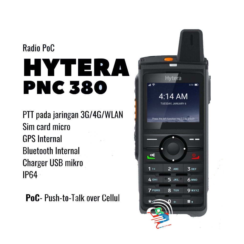Jual HT POC Hytera PNC380 Wifi 4G LTE GPS ORIGINAL Garansi PNC-380 PNC 380 | Shopee Indonesia