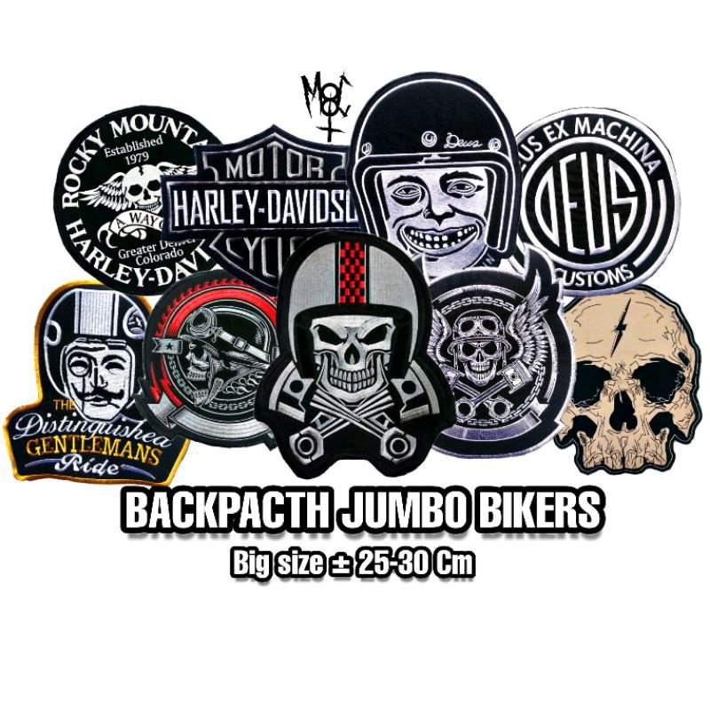 Jual Back patch backpatch Motor bikers bordir punggung bordiran emblem ...