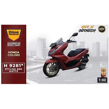 Jual Paket Diton Red Merah Doff 9281 9120 9130 Stylist Red Matte Dof ...