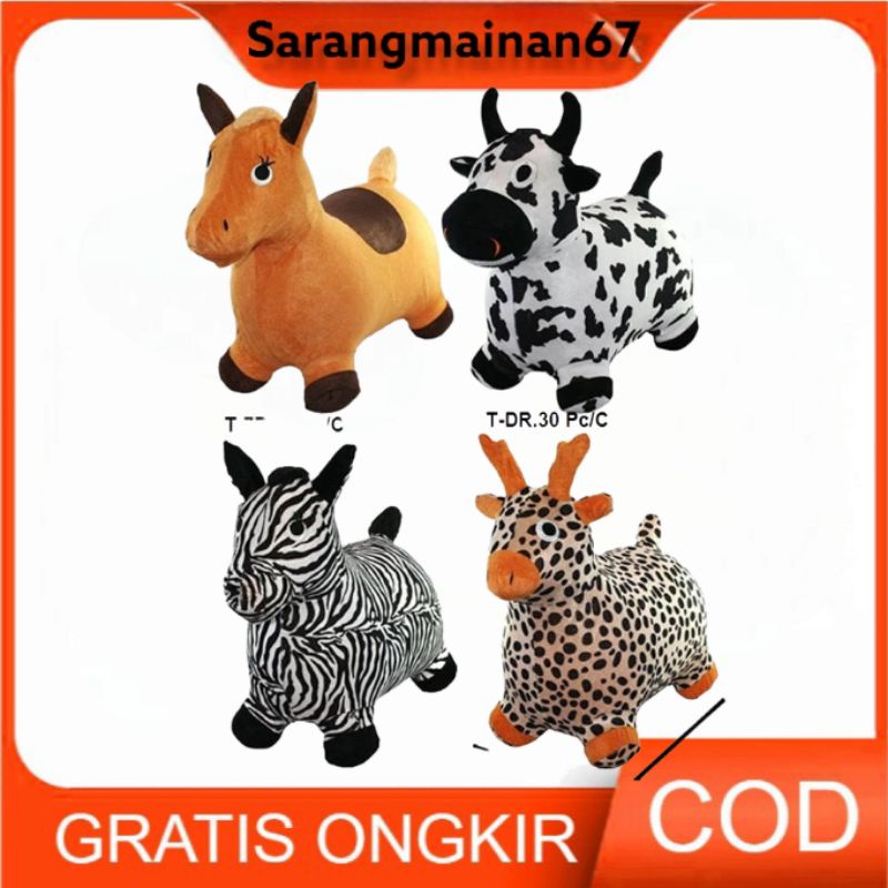 Jual MAINAN ANAK KUDA KUDAAN KUDA KARET ANIMAL JUMPING BAJU SARUNG ...