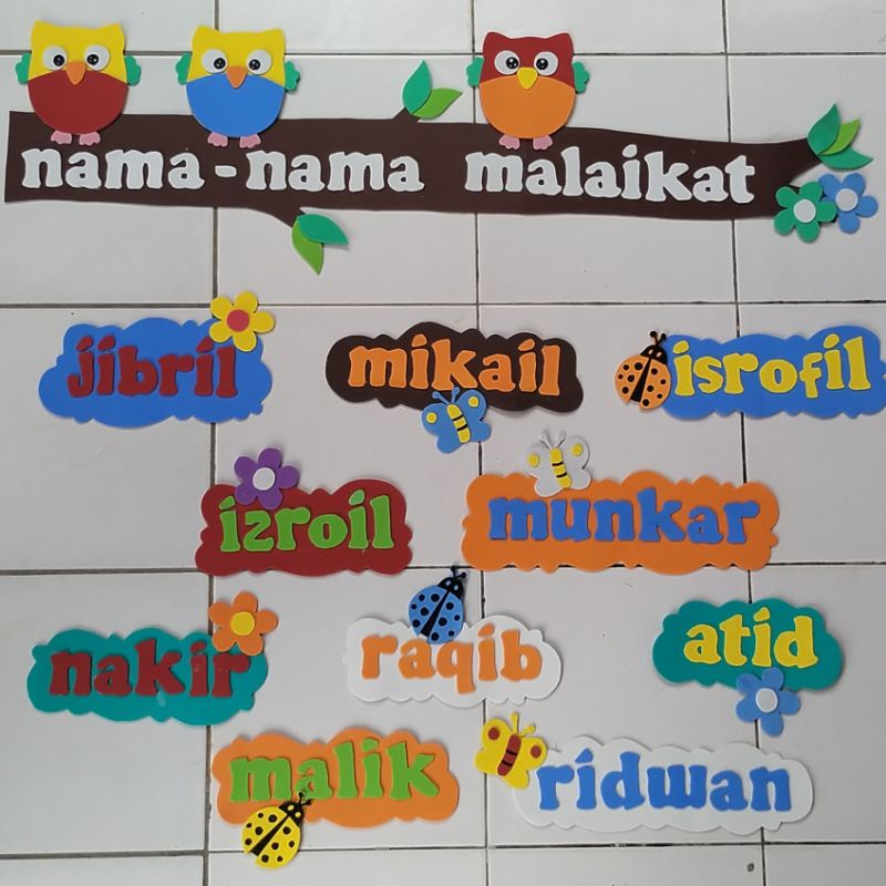 Jual Mengenalkan Islam Melalui Hiasan Dinding Kelas PAUD TK SD - Nama Hari / Nama Bulan / Rukun ...