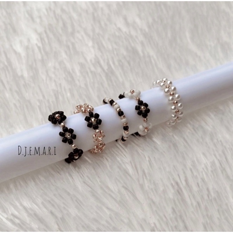 Jual [Min.Order 10RB]GOLD Series Beads Ring Cincin Manik Korea Cincin ...