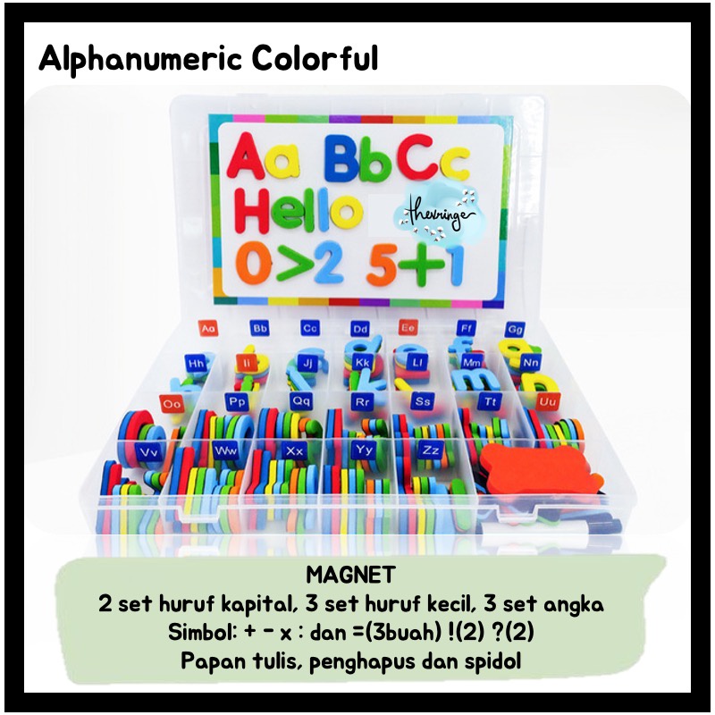 Jual MONTESSORI Eva Foam Magnetic Movable Alphabet Lowercase Uppercase ...