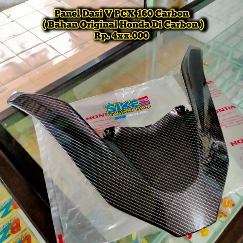 Jual Garnish FR Panel Dasi V Pcx 160 K1Z Carbon Bahan Original Honda ...