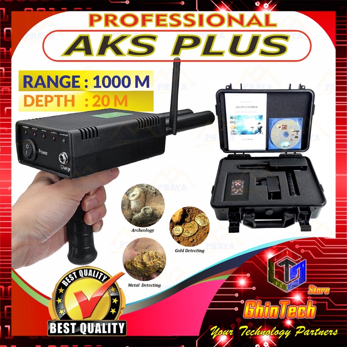 Jual AKS PLUS PROFESSIONAL METAL DETECTOR detektor logam emas perak ...