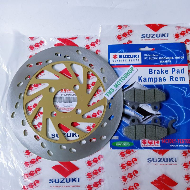 Jual PIRINGAN CAKRAM DEPAN PLUS DISPAD SUZUKI SMASH 110, SHOGUN 125 SKYWAVE ORI | Shopee Indonesia